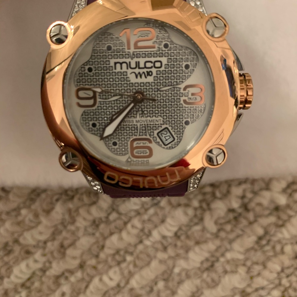 Mulco M10 Watch Purple And Rose Gold - Gem